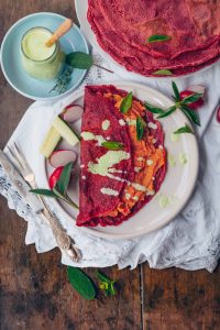 Beetroot Crepes with Pumpkin Filling - Klara`s Life