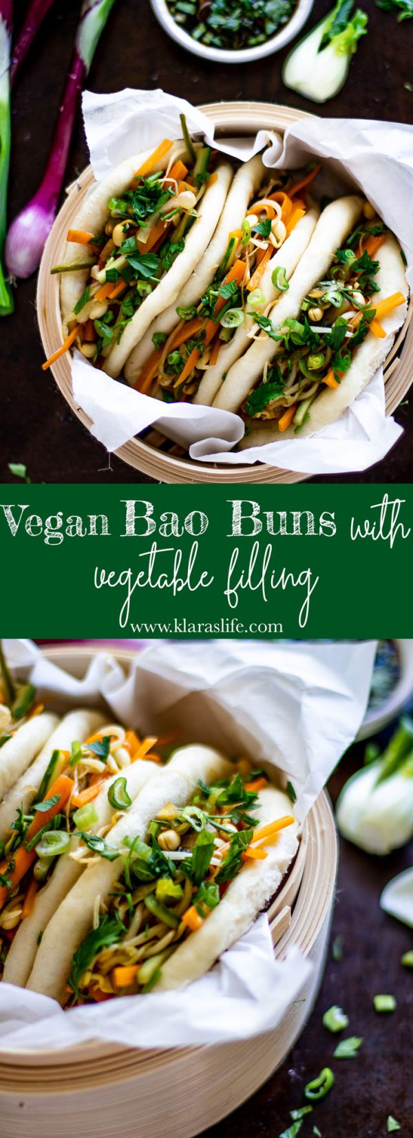 Vegan Bao Buns with vegetable filling - Klara`s Life