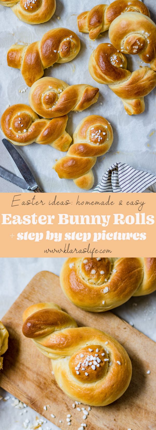 Easter Bunny Rolls | homemade & easy - Klara`s Life